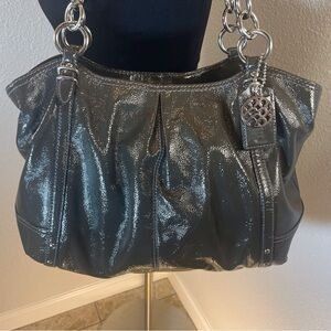 Coach | Bags | Coach Alexandra Patent Leather Shoulder Purse Satchel ...